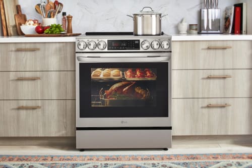 LG LSIL6336FE 30 Inch Slide-in Induction Smart Range with 5 Radiant ...