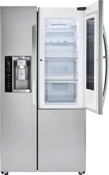 LG LSXC22396S 36 Inch Counter Depth Side by Side Smart Refrigerator ...