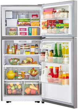 LG LTCS20030S 30 Inch Top Freezer Refrigerator with 20.2 Cu. Ft. Total ...