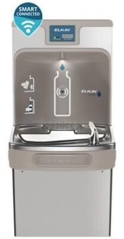 Elkay LZS8WSSPW1 19 Inch Enhanced Connected ezH2O® Bottle Filling Station with Visual Filter ...