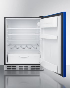 Summit BAR631BKB 24 Inch Built-In All-Refrigerator with 5.5 Cu. Ft ...