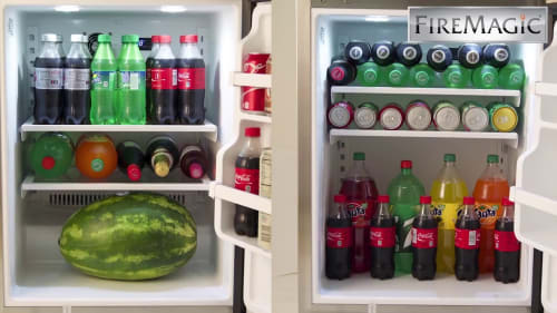 Fire Magic 3589DR 24 Inch Outdoor Refrigerator with Forced Air Cooling ...