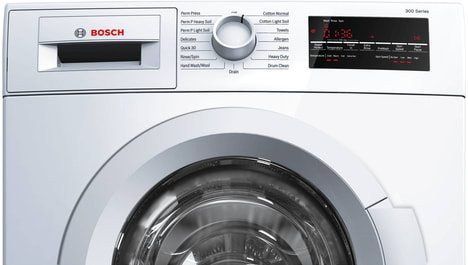 Bosch WAT28400UC 24 Inch Front Load Washer with 2.2 Cu. Ft. Capacity ...