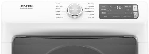 Maytag MED6630HW 27 Inch Electric Dryer with 7.3 Cu. Ft. Capacity ...