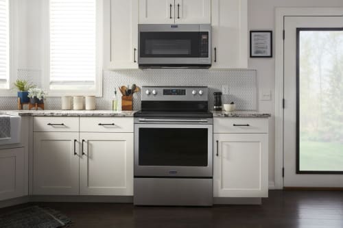 Maytag MER7700LZ 30 Inch Freestanding Electric Range with 5 Element ...