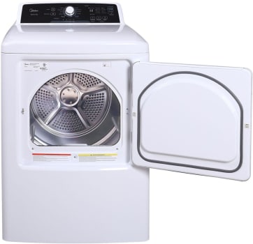 Midea MLE41N1AWW 27 Inch Electric Dryer with 6.7 Cu. Ft. Large Capacity ...