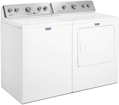 Maytag MAWADRGW465 Side-by-Side Washer & Dryer Set with Top Load Washer ...