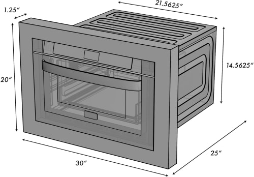 ZLINE MWDTK30 1.2 cu. ft. Microwave Drawer with 1,000 Watts, 11 Power ...
