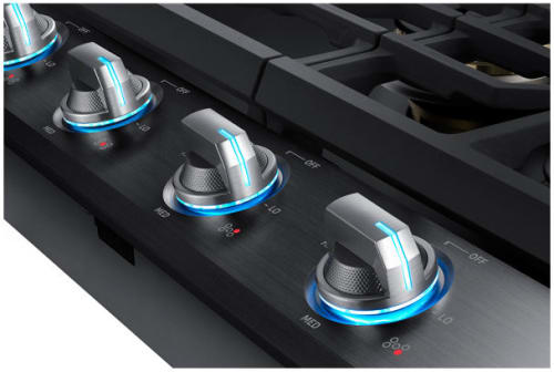 Samsung NA30N7755TG 30 Inch Smart Gas Cooktop with Wi-Fi Connectivity ...
