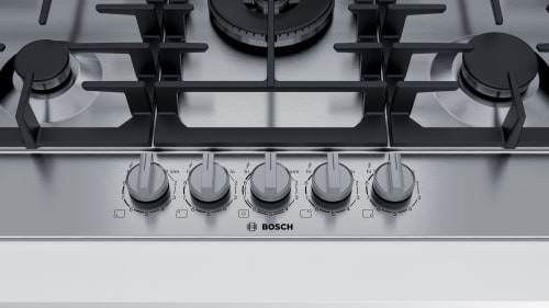 Bosch NGM8657UC 36 Inch Gas Cooktop with 5 Sealed Burners, Heavy-Duty ...