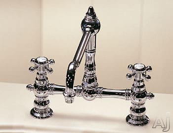 Franke OE200 Double Knob Cast Spout Faucet: Polished Chrome