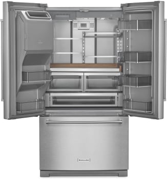 KitchenAid KRFF577KPS 36 Inch Freestanding French Door Refrigerator ...