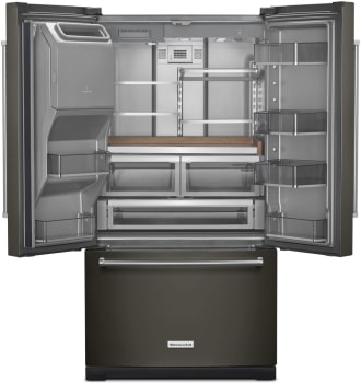 KitchenAid KRFF577KBS 36 Inch Freestanding French Door Refrigerator ...