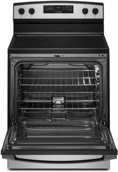 Amana AER6303MMS 30 Inch Electric Range with 4 Radiant Heating Elements ...