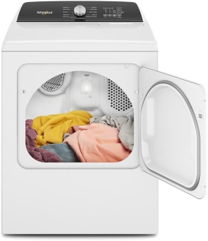 Whirlpool WED5050LW 29 Inch Top Load Electric Dryer with 7.0 cu. ft ...