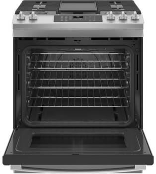 GE JGS760SPSS 30 Inch Slide-In Smart Gas Range with 5 Sealed Burners, 5 ...