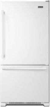 Maytag MBF1958FEW 30 Inch Bottom-Freezer Refrigerator with 19.0 cu. ft ...