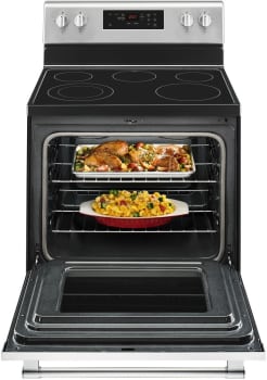Maytag MER6600FZ 30 Inch Freestanding Electric Range with 5 Element ...