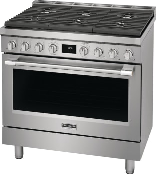 Frigidaire PCFD3670AF 36 Inch Freestanding Dual Fuel Range with 6 ...