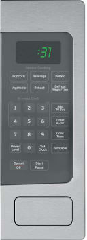 GE PEM31SFSS 1.1 cu. ft. Countertop Microwave Oven with Sensor Cooking ...