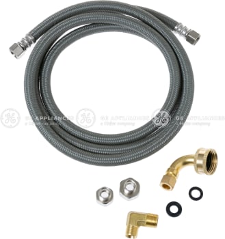GE WX28X326 6 Ft. Stainless Steel Dishwasher Connector Kit with Adapter