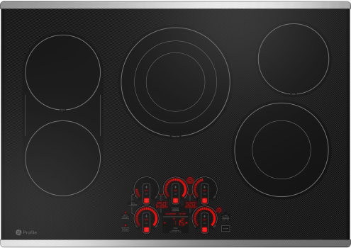 GE PEP9030STSS 30 Inch Electric Smart Cooktop with 5 Elements, Smooth ...