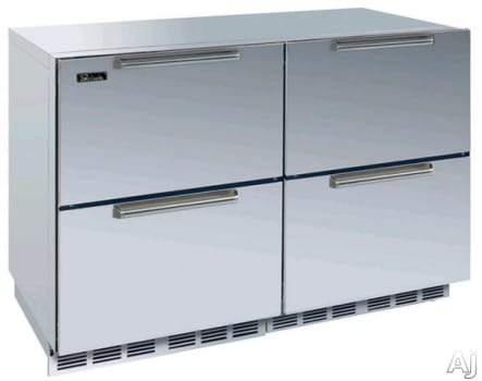 Perlick HP48FRS 48 Inch Undercounter Freezer/Refrigerator with 12 cu ...