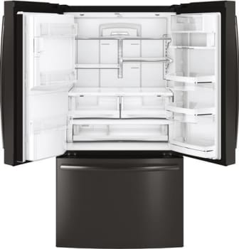 GE PFE28KBLTS 36 Inch French Door Refrigerator with 27.8 cu. ft ...
