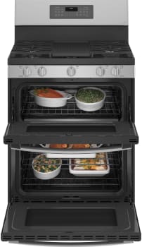 GE PGB965YPFS 30 Inch Smart Gas Double Oven Range with 5 Sealed Burners ...