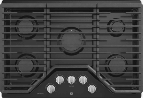 GE Profile PGP7036DLBB 36 Built-In Gas Cooktop with 5 Sealed Burners ...