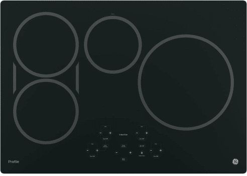 GE Profile PHP9030BMTS 30 Inch Induction Cooktop with 4 Cooking Zones ...