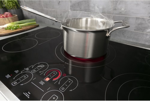 GE PEP9030STSS 30 Inch Electric Smart Cooktop with 5 Elements, Smooth ...