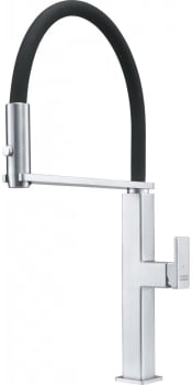 Franke FFPD5550 Single Handle Semi Pro Stainless Steel Kitchen Faucet ...