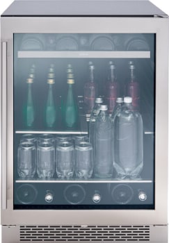 Zephyr PRB24C01BG 24 Inch Single Zone Refrigerator Beverage Cooler with ...