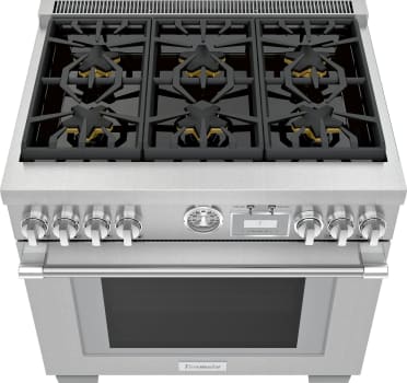 Thermador PRD366WGU 36 Inch Freestanding Professional Dual Fuel Smart ...