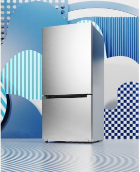 Midea MRB19B7AST 30 Inch Bottom Mount Refrigerator with 18.7 Cu. Ft ...