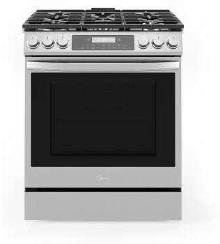Midea MGS30S2AST 30 Inch Slide-In Gas Smart Range with 5 Sealed Burners ...