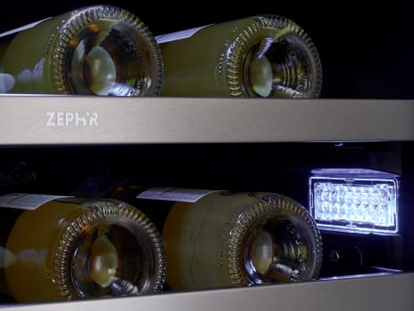 Zephyr PRW24C32BG 24 Inch Dual Zone French Door Wine Cooler with 5.15 ...