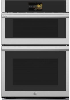GE Profile PT9900SWSS 30 Inch Combination Double Wall Oven with 4.7 cu ...