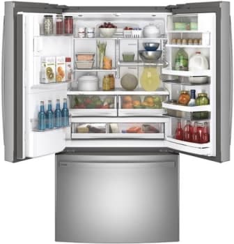GE PYE22KYNFS 36 Inch Counter Depth French Door Refrigerator with 22.1 ...