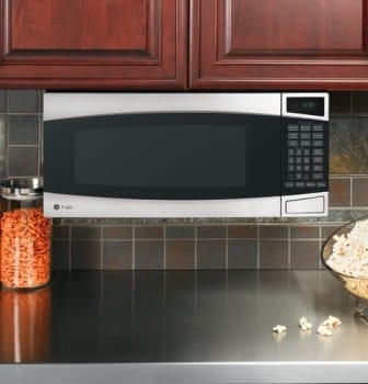 GE PEM31SMSS 1.0 cu. ft. Countertop Microwave Oven with 800 Watts, 10 ...