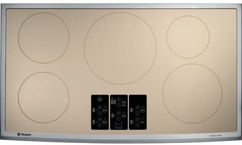 Monogram ZHU36RSMSS 36 Inch Induction Cooktop with 5 Induction Elements ...