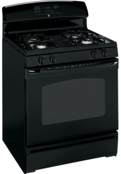 GE JGBS23DEMBB 30 Inch Gas Range with 4 Sealed Burners, 4.8 cu ft ...