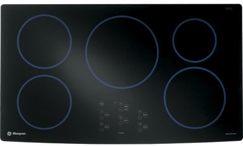 Monogram ZHU36RBMBB 36 Inch Induction Cooktop with 5 Induction Elements ...