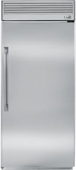 Monogram ZIFP360NXRH 36 Inch Built-in Upright Freezer with Wire Shelves ...