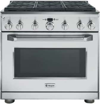 Monogram ZDP366NPSS 36 Inch Pro-Style Dual-Fuel Range with 6 Sealed ...