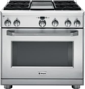 Monogram ZDP364NDPSS 36 Inch Pro-Style Dual-Fuel Range with 4 Sealed ...