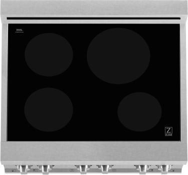 ZLINE RAINDSBG30 30 Inch Freestanding Induction Range with 4 Radiant ...
