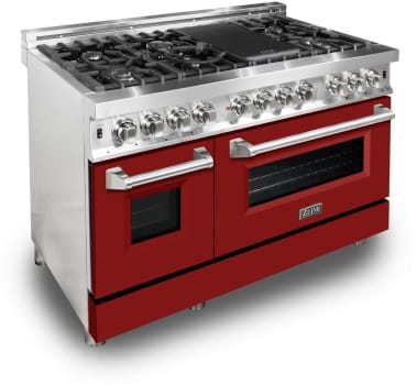 ZLINE RARM48 48 Inch Freestanding Professional Dual Fuel Range with 6 ...