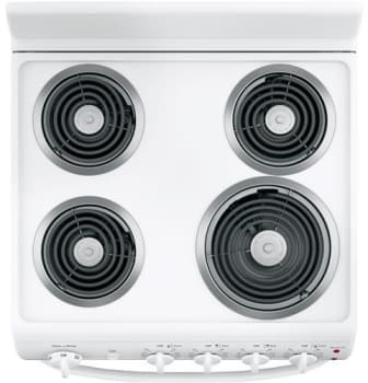 Hotpoint RAS240DMWW 24 Inch Freestanding Electric Range with 4 Coil ...